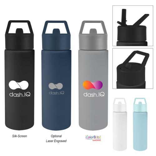 Eco-Hydra 32oz Steel Sip Bottle 1395-50306GRA | Metal Bottles